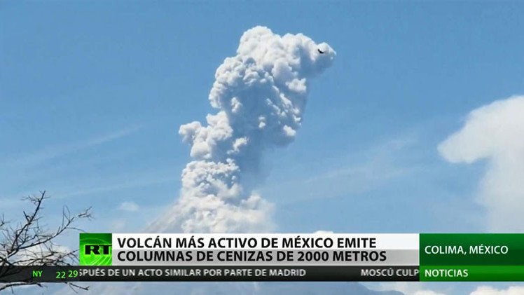 Volcán más activo de México emite columnas de ceniza de 2.000 metros - RT