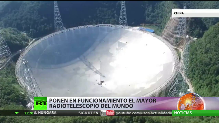 China estrena el mayor radiotelescopio de mundo - RT