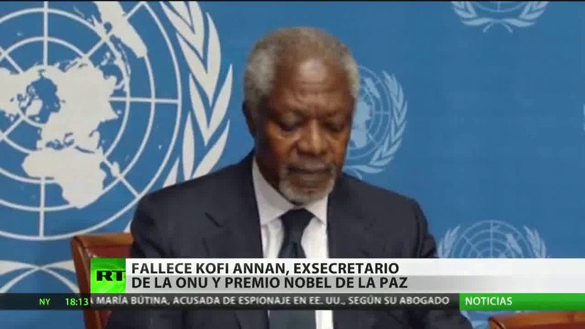 Fallece Kofi Annan, exsecretario de la ONU y premio Nobel de la Paz - RT