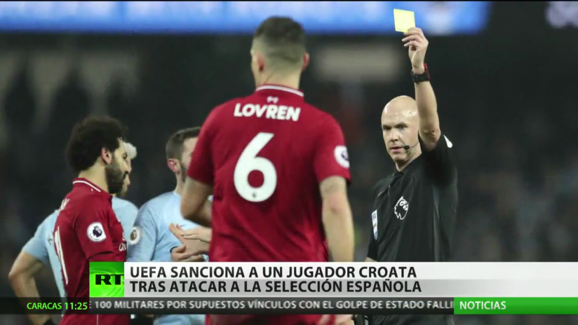 La UEFA sanciona al jugador croata que insultó a la selección española ...