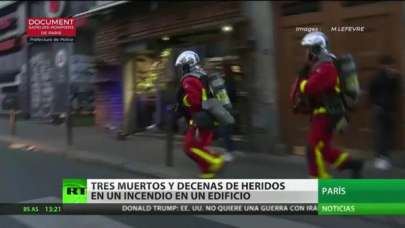 Un incendio en París deja 3 muertos y decenas de heridos - RT