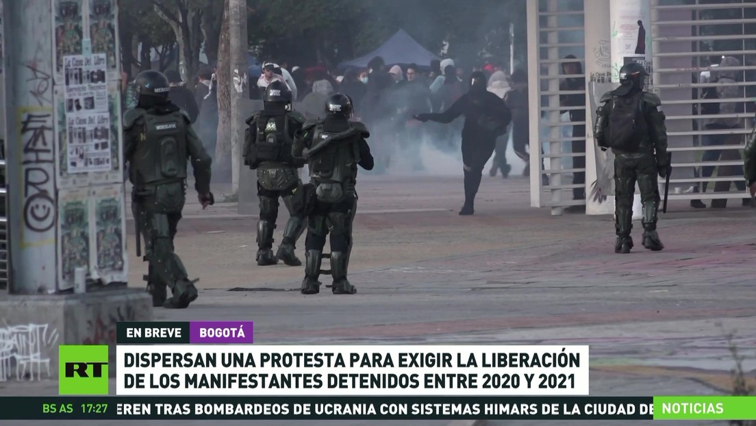 Dispersan en Colombia una protesta que exigía la liberación de los ...