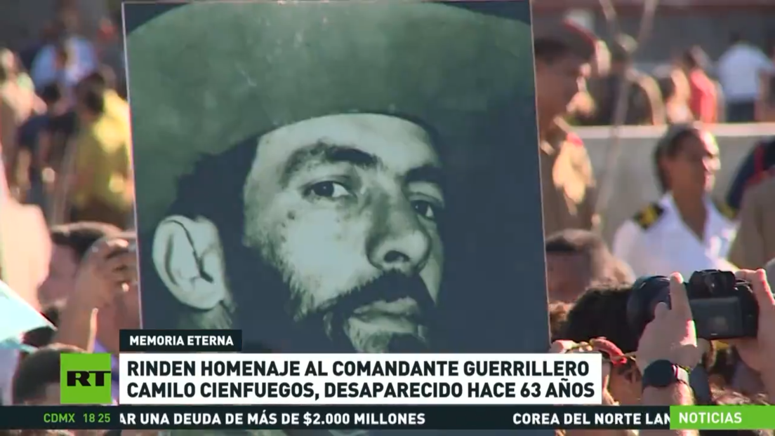 Honran en Cuba al comandante guerrillero Camilo Cienfuegos ...
