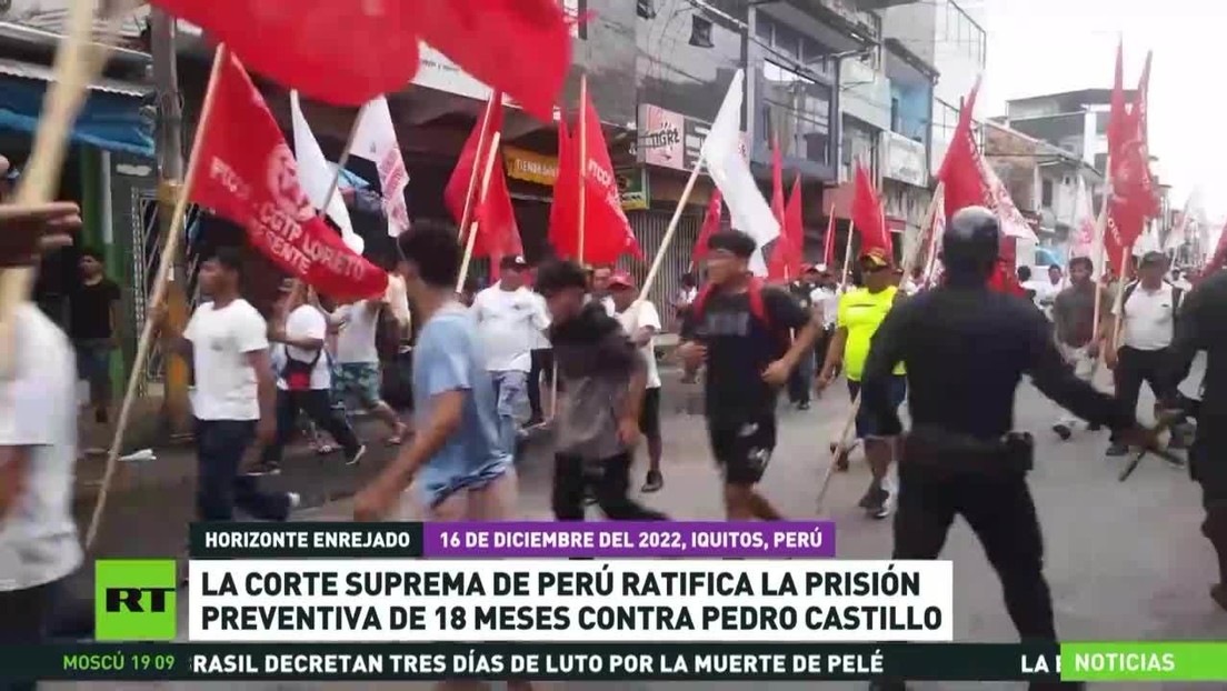 La Corte Suprema de Perú ratifica la prisión preventiva de 18 meses ...