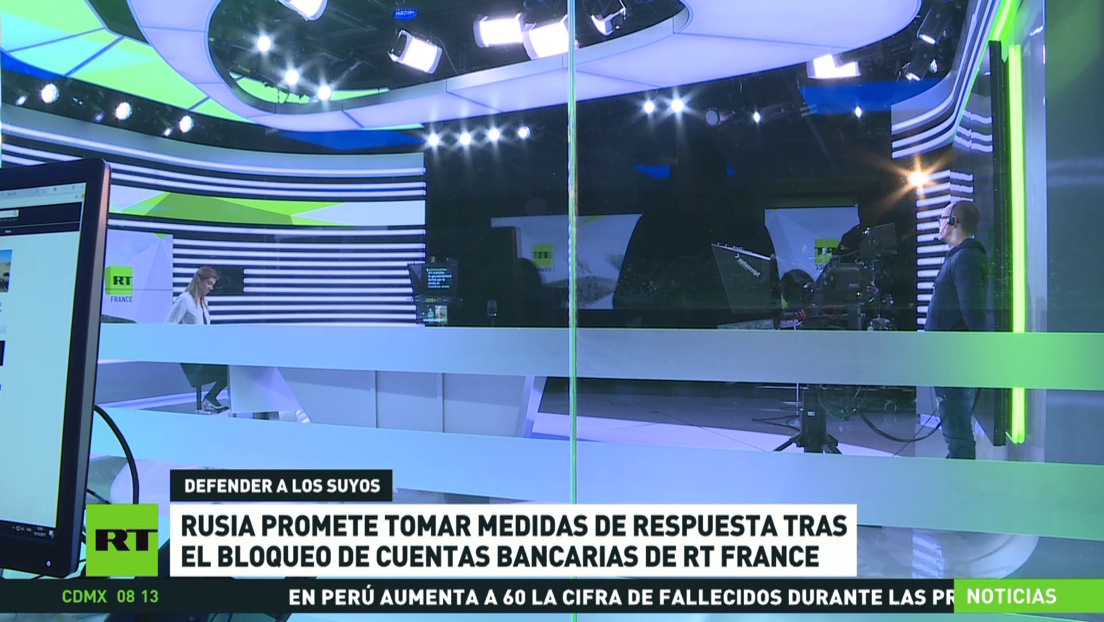 Rusia promete tomar medidas de respuesta tras el bloqueo de cuentas bancarias de RT France - RT
