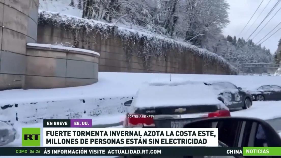 Fuerte tormenta invernal azota la costa este de EE.UU. y deja a ...