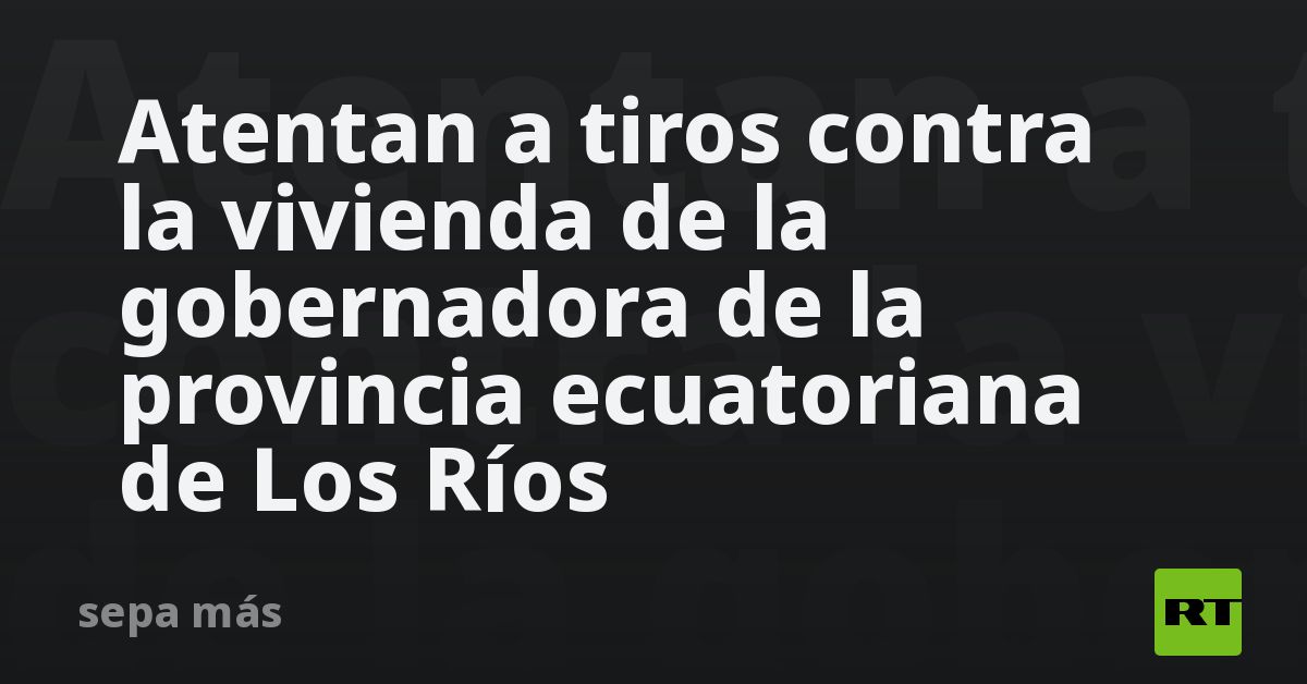 Atentan a tiros contra la vivienda de la gobernadora de la provincia ...