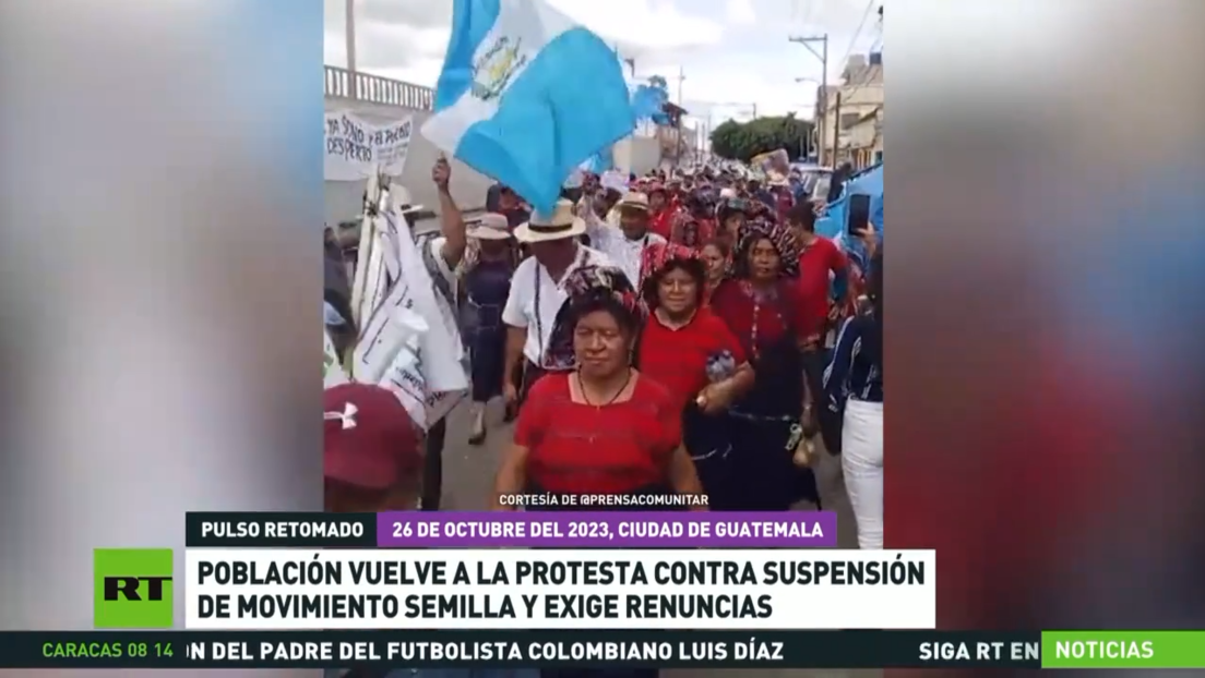 La población en Guatemala vuelve a protestar contra la suspensión del ...