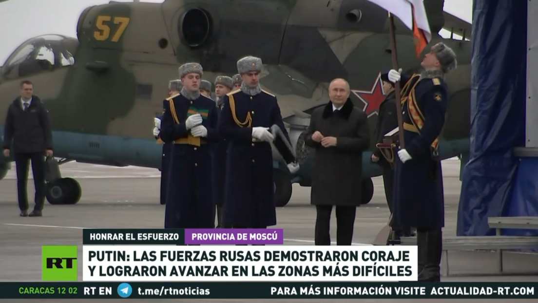 Putin dice que las fuerzas rusas demostraron coraje y lograron avanzar ...