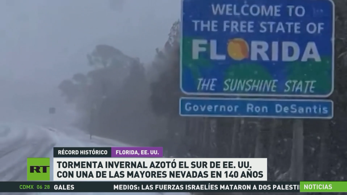 Tormenta invernal azotó el sur de EE.UU. con una de las mayores nevadas ...
