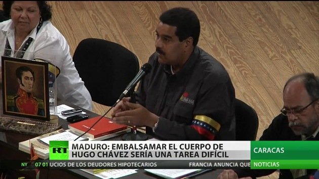 Maduro anuncia que es poco probable que se embalsame el cuerpo de ...