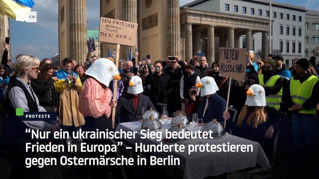 Hunderte protestieren gegen Ostermärsche in Berlin — RT DE