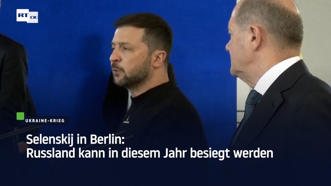 Selenskij in Berlin: Russland kann in diesem Jahr besiegt werden — RT DE