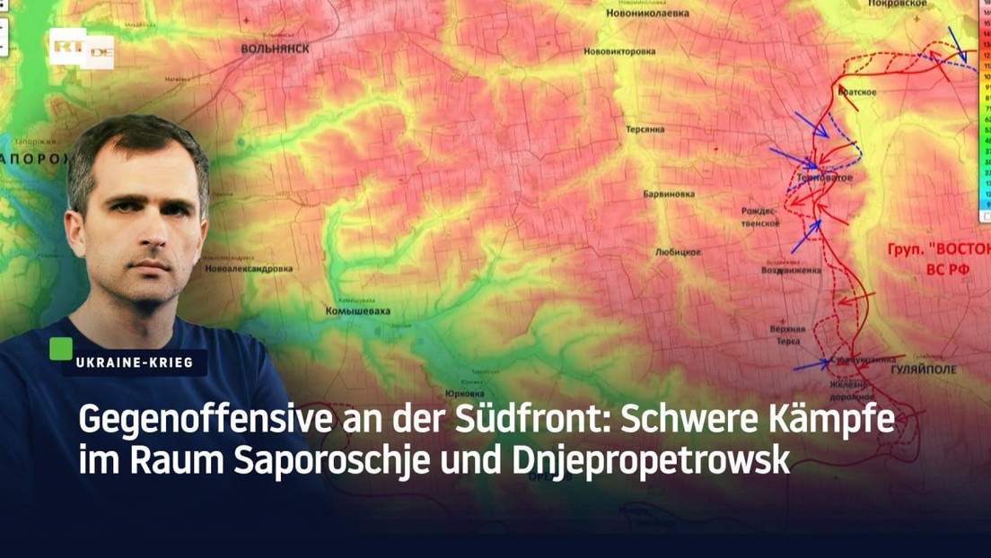 Gegenoffensive an der Südfront: Schwere Kämpfe im Raum Saporoschje und ...