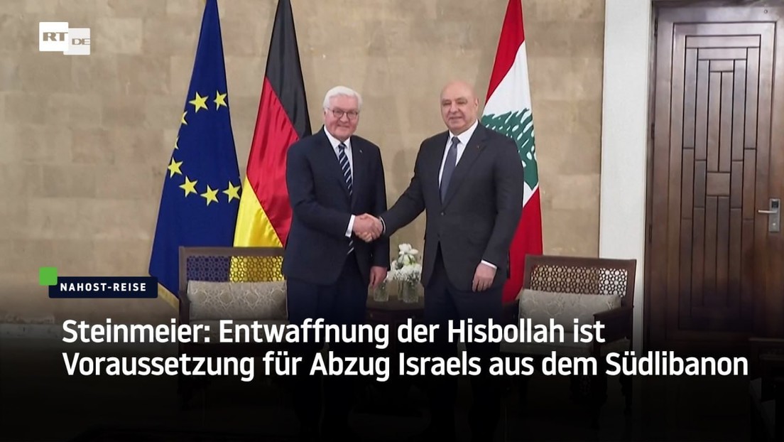 Steinmeier: Entwaffnung der Hisbollah ist Voraussetzung für Abzug ...