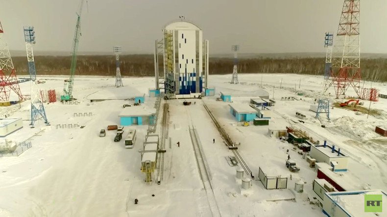 RT EXCLUSIVE: Drone footage of Russia’s mighty new Vostochny Cosmodrome ...