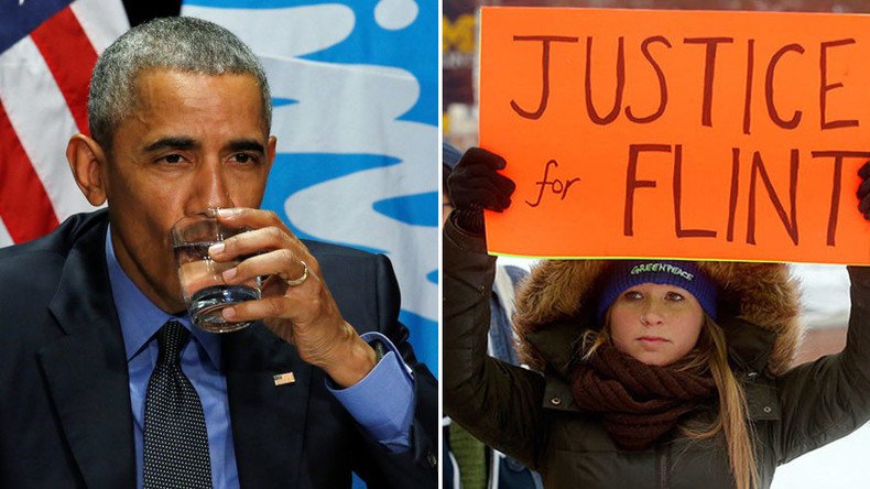 Obama drinks Flint water during speech, brands crisis as ‘complete ...