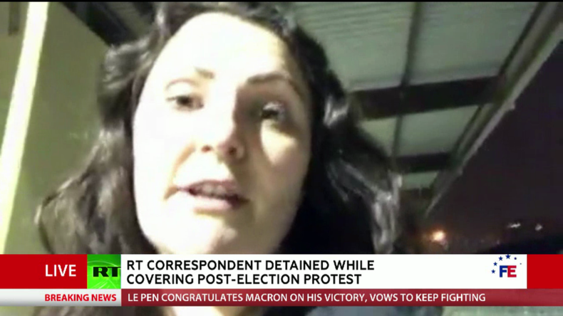 Paris police detain RT correspondent at post-election protest, take ...