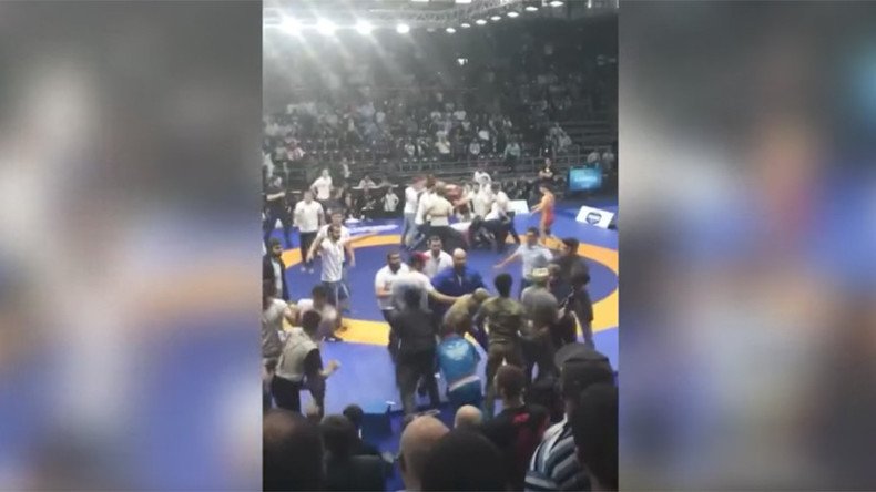 Mass fight breaks out at wrestling tournament in Ingushetia (VIDEO ...