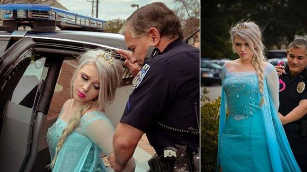 Frozen’s Elsa arrested as cops ban criminal activity due to polar ...