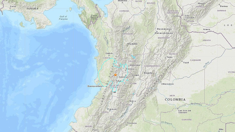 Magnitude 6.1 earthquake strikes western Colombia — RT World News