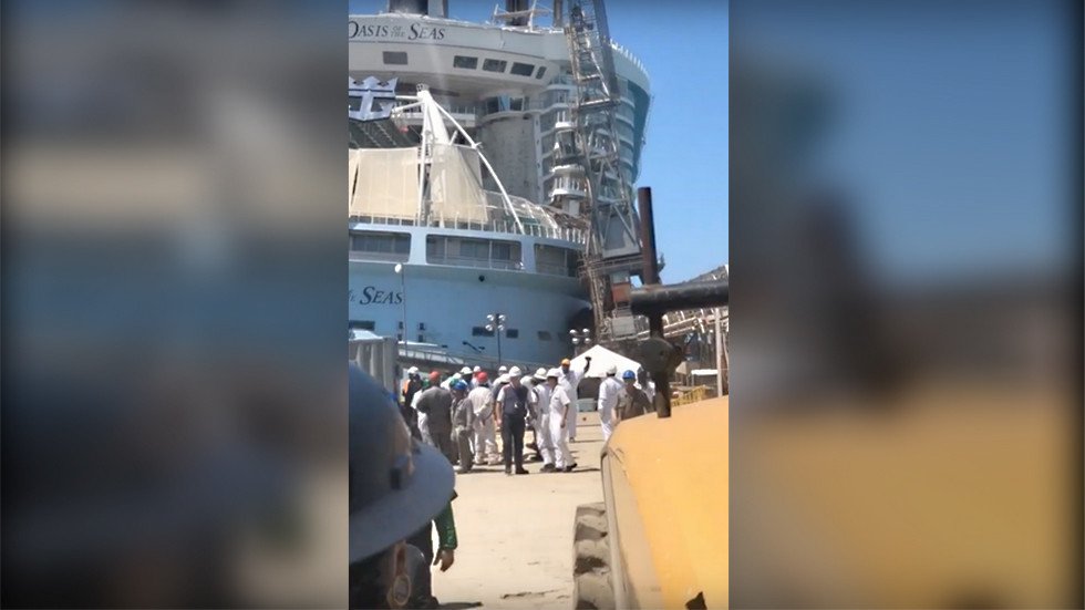 Construction crane collapses on cruise ship in Bahamas, injuring at ...