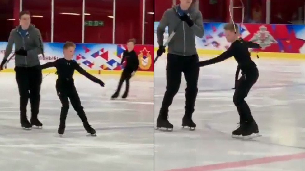 Ice ice baby! Budding Russian skating sensation, 12, lands quintuple ...