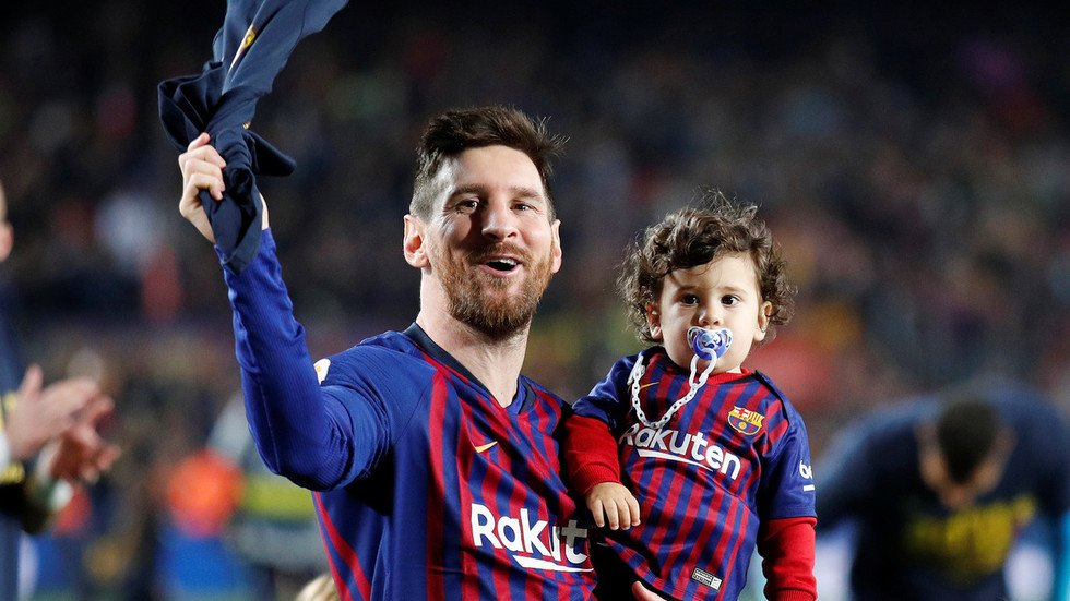 'He's celebrated as many La Liga wins as Ronaldo!' Messi's son steals ...