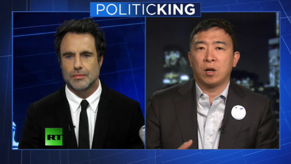 2020 hopeful Andrew Yang: Automation, not immigrants, taking US jobs RT ...