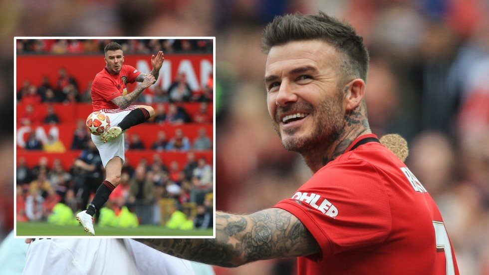 'Poetry in motion': David Beckham rolls back the years during 'Treble ...