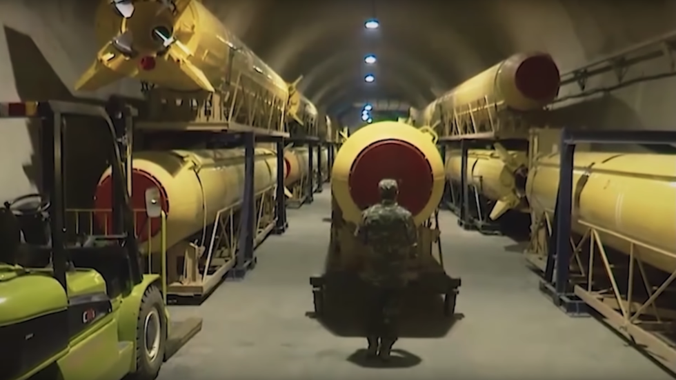Iran showcases MASSIVE underground bunker & launch of a missile in a ...