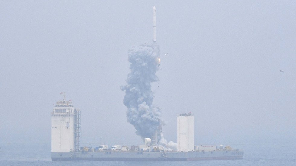 China launches its 1st space rocket from a sea platform (PHOTO) — RT ...