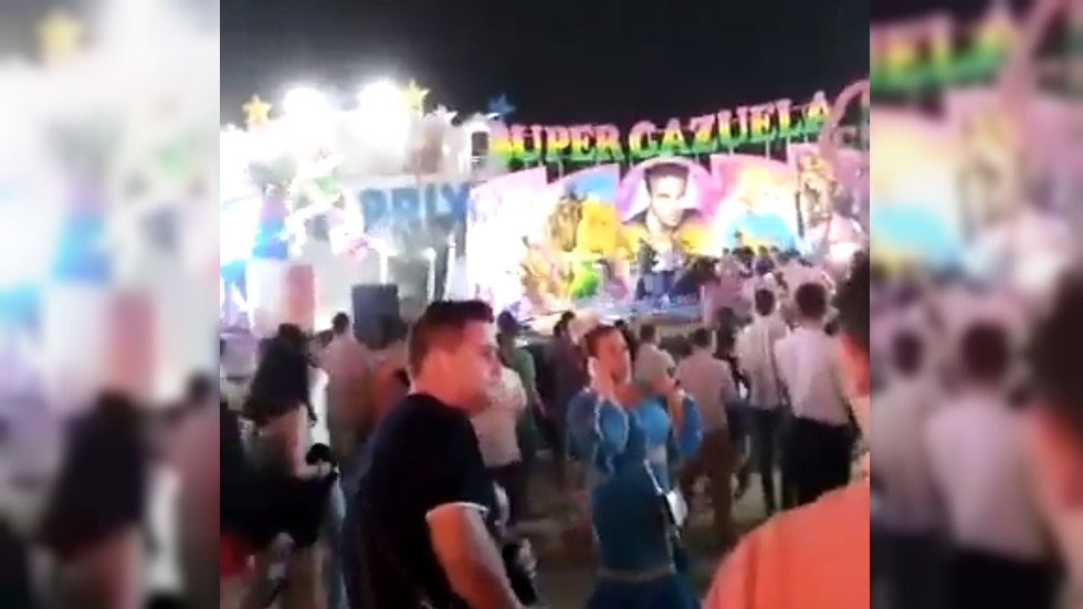 Funfair terror: At least 28 injured as Spanish merry-go-round ‘snaps in ...