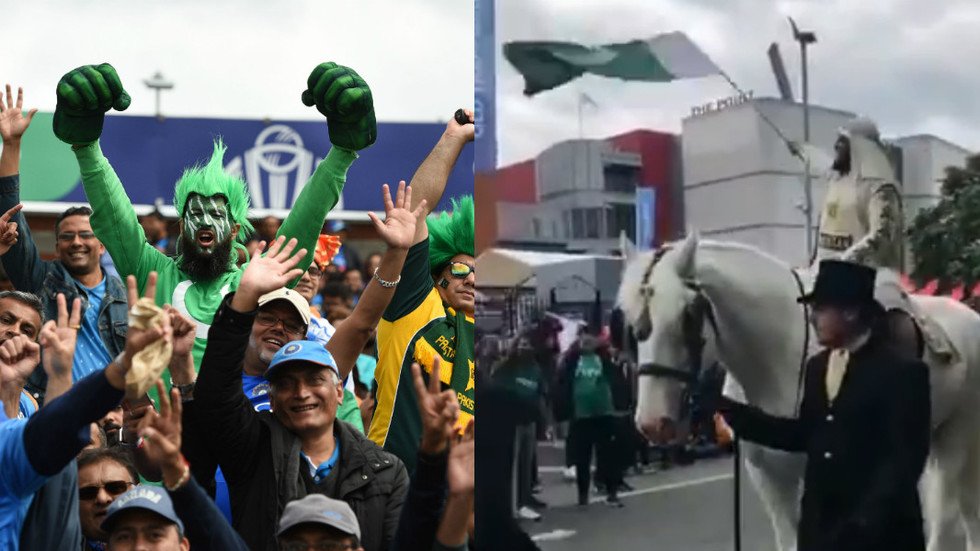 WATCH: Pakistan cricket fan arrives ON HORSE to see team face India in ...