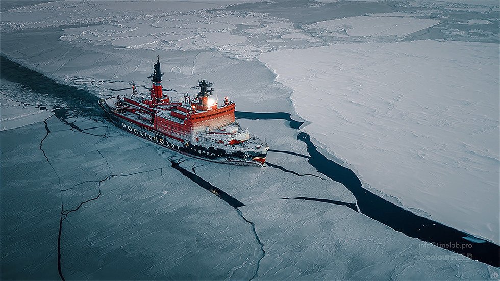 WATCH Russian nuclear icebreakers conquer the Arctic in stunning time ...