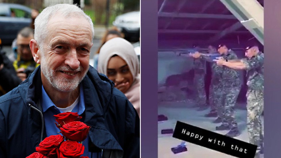 4 soldiers seen using picture of Jeremy Corbyn for shooting practice ...