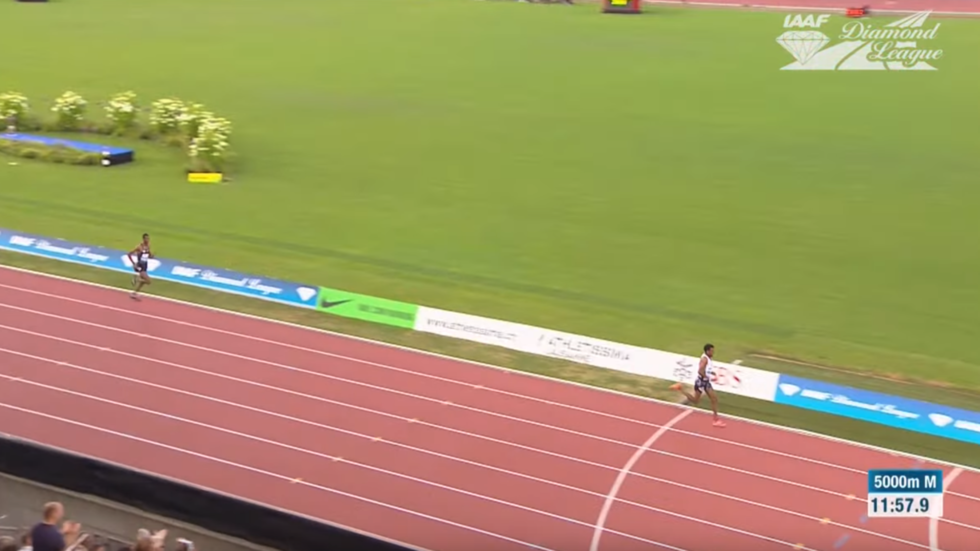 WATCH: Ethiopian runner suffers embarrassing fail as he celebrates one ...