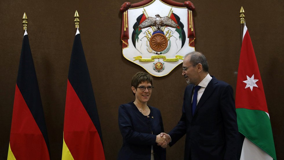 German defense minister reaffirms support for 2-state solution to ...