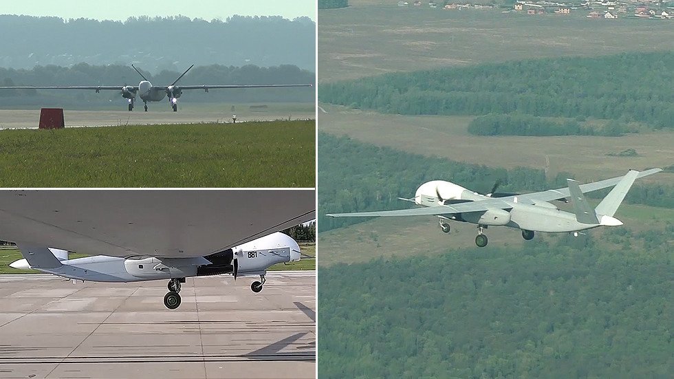 Second in a month: Watch new Russian heavy drone take to the sky in ...