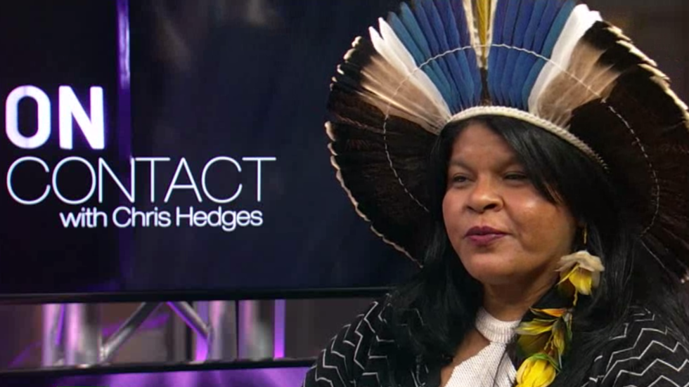 The future of the Amazon rain forest – Sonia Bone Guajajara — RT On contact