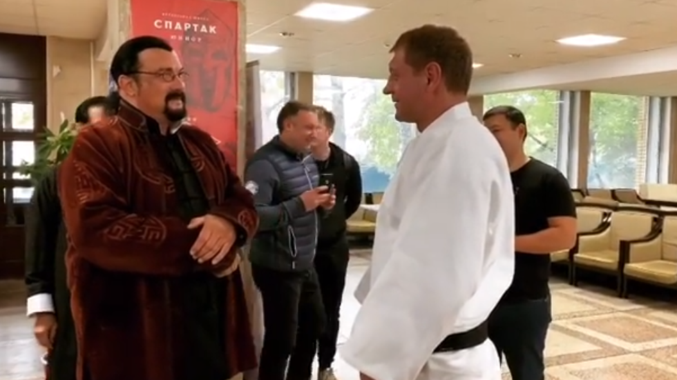 WATCH: Hollywood hardman Steven Seagal gives Aikido masterclass to MMA ...