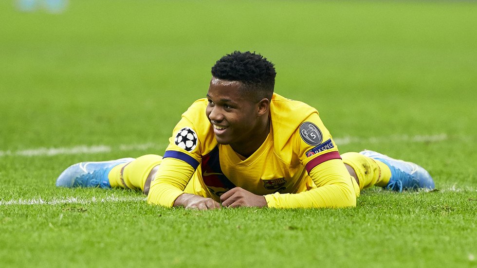 Wonder kid! Barcelona's Ansu Fati becomes youngest Champions League ...