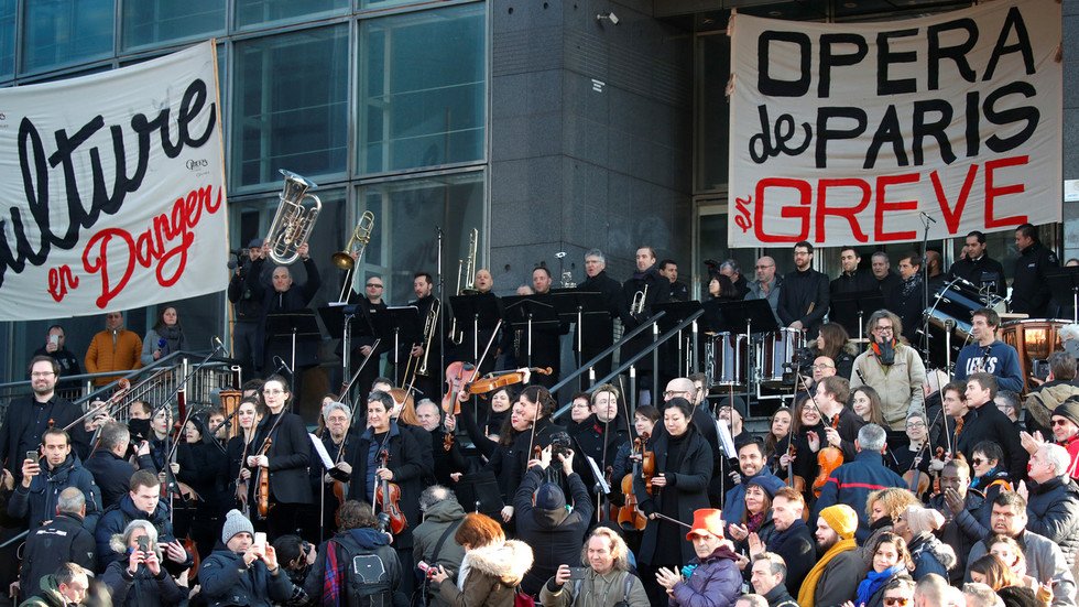 ‘Art against austerity’: Paris Opera gives free street performance amid ...