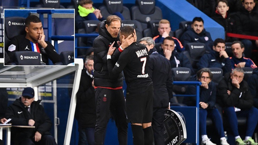 ‘Embarrassing baby’: Fans slate Mbappe as PSG star’s touchline bust-up ...