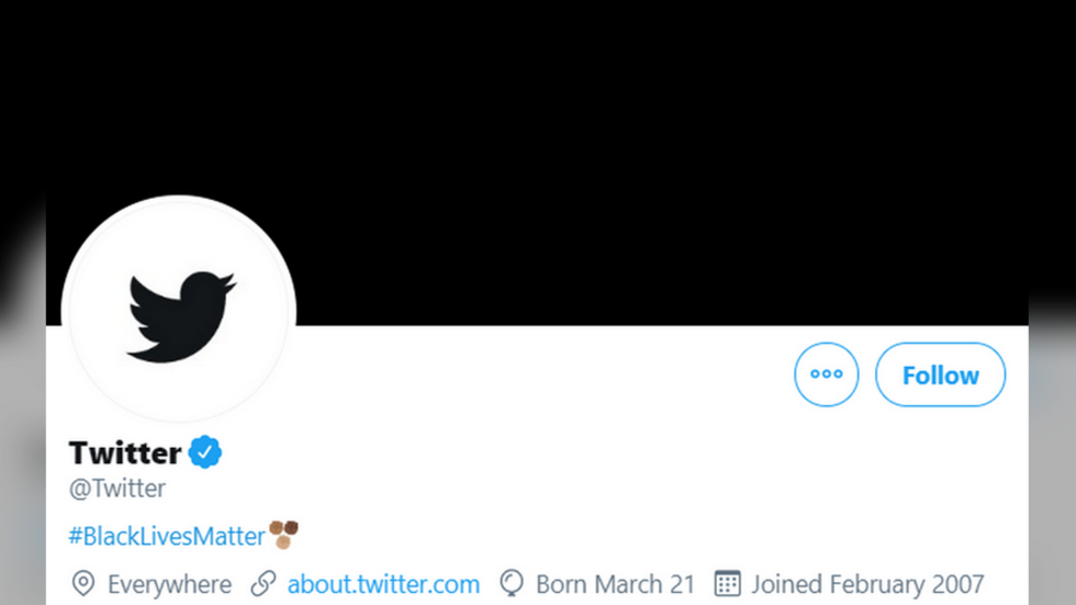 Twitter turns its logo BLACK amid George Floyd riots & adds hashtag # ...