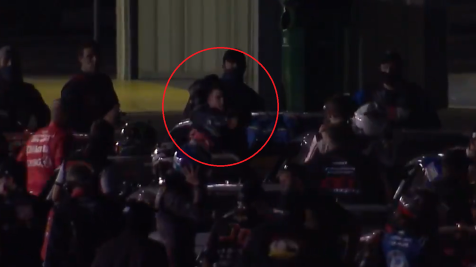 Lights out: NASCAR drivers trade blows in the dark as PUNCH UP erupts ...
