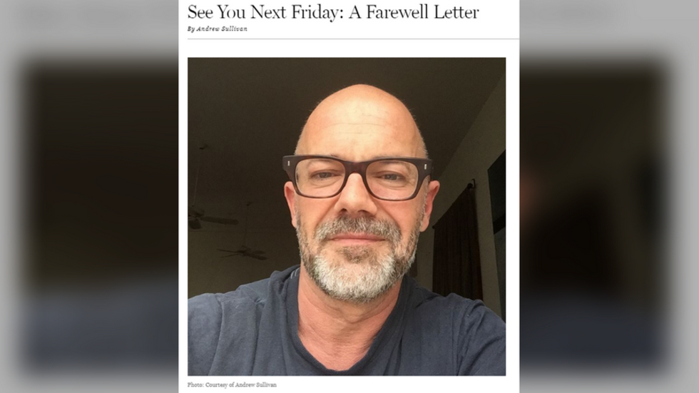 Conservative writer Andrew Sullivan blasts media for putting 'self ...