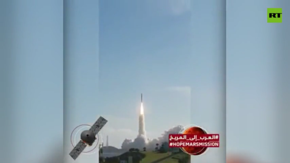 UAE launches Arab world's first Mars probe, establishes communication ...