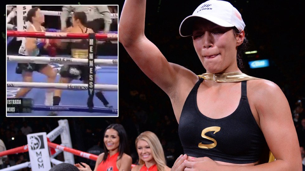 'That was DISGUSTING': Female boxer DESTROYS opponent in SEVEN SECONDS ...