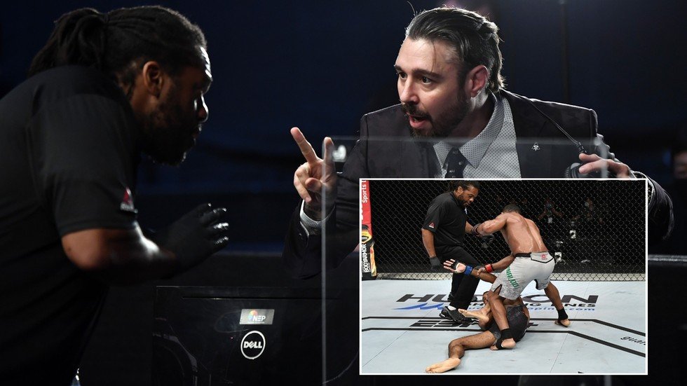 'Do your job!' UFC commentator Dan Hardy rages at referee Herb Dean for ...